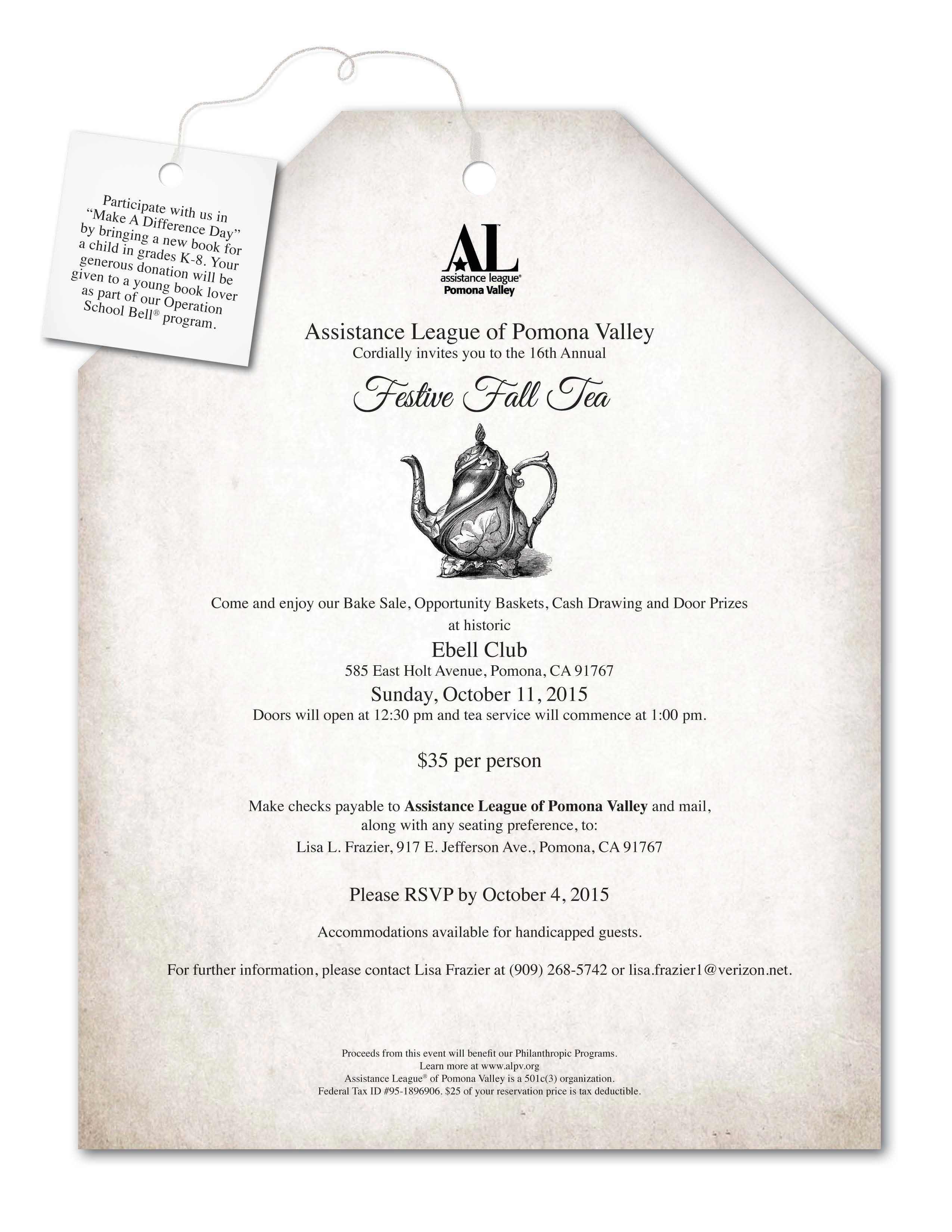 Join Us for the 16th Annual Fall Festive Tea at the Historic Ebell Club ...